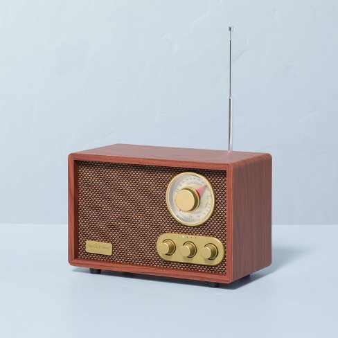 Portable Am/fm Bluetooth Radio Tonal Brown - Hearth & Hand™ With ...