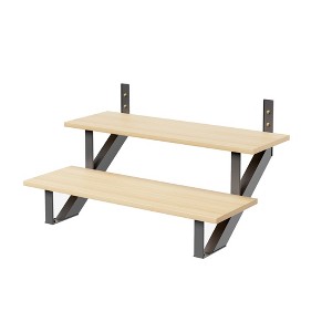 2 Pack Steel Stair Riser,Step Stair Stringer,Metal Stair Step Riser for ...