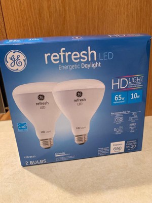 Ge 65w 2pk Refresh Daylight Equivalent Br30 Floodlight Led Hd : Target