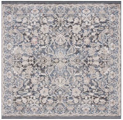 Vivaldi Viv516 Power Loomed Area Rug - Navy/ivory - 6'7"x6'7 ...