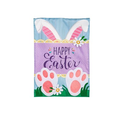 Happy Easter Bunny Applique Garden Flag : Target