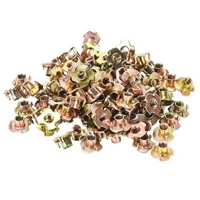 Bolt Dropper 5/16"-18 X 3/8" Yellow Zinc T-nuts - Set Of 100 : Target