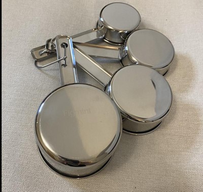 4pc Stainless Steel Measuring Cups Matte Black - Figmint™ : Target