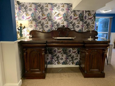 Jardin Grey Floral Birds Paste The Wall Wallpaper : Target