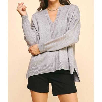 Women's Open V-Neck Sweater - PINCH M : Target