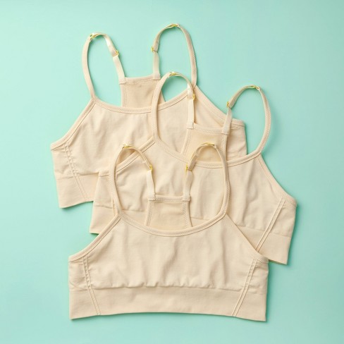 3pk Yellowberry Sugar Seamless Racerback Bra Double-layered Wire-free ...