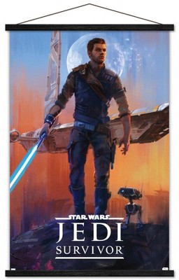 Trends International Star Wars: Jedi: Survivor - Deluxe Key Art Framed ...