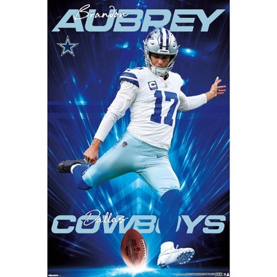 Trends International NFL Dallas Cowboys - Brandon Aubrey 26 Framed Wall ...