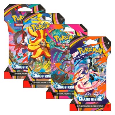Pokemon TCG: Mega Evolution Chaos Rising Sleeved Booster Pack Lot - 8 ...