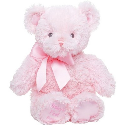 Bearington My First Bear: Classic Hand-sewn 12 Inch Pink Stuffed Animal ...