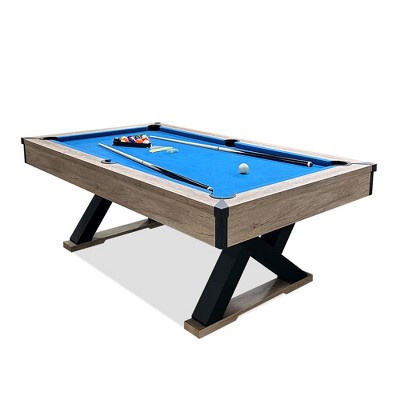 84" Billiard Table, Portable Pool Table With Sturdy K-shaped Legs ...