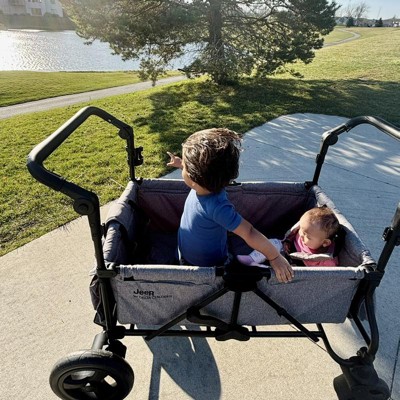Jeep Wrangler Stroller Wagon With Included Car Seat Adapter By Delta ...