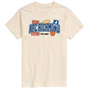 Men's Ted Lasso AFC Richmond Patch Short Sleeve Graphic T-Shirt - Cream ...
