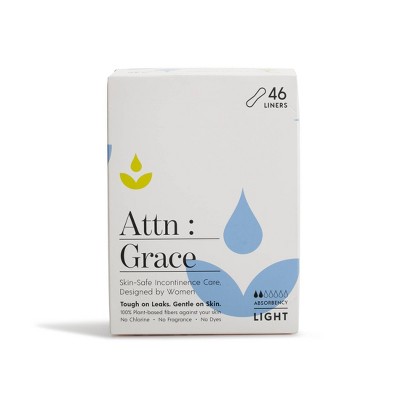Attn: Grace Incontinence Liners - Light Absorbency - 46ct : Target
