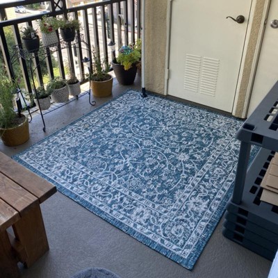 Palazzo Vine And Border Textured Weave Indoor/outdoor Area Rug ...