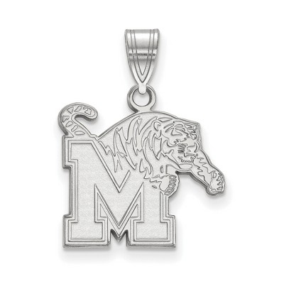 Black Bow Jewelry Sterling Silver University Of Memphis Ncaa Medium ...