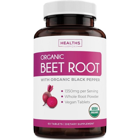 Organic Beet Root Tablets, Super Antioxidant And Nitrate Supplement For ...