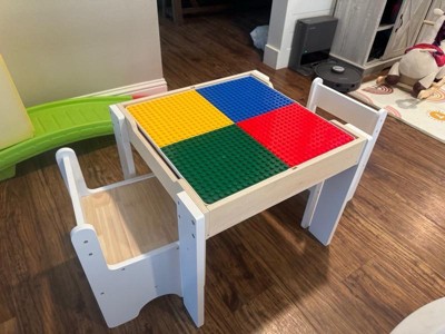 Teamson Kids Multi-activity Table With Reversible Tabletop & Chairs Set ...