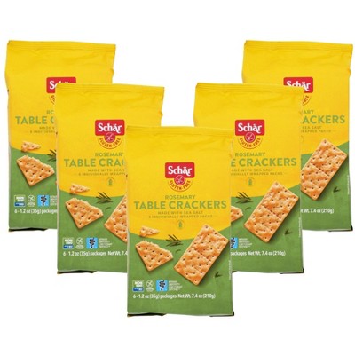 Schar Gluten Free Table Crackers - Case Of 5/7.4 Oz : Target