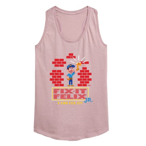 Women's Disney I Can Fix It Felix Graphic Racerback Tank - Heather ...