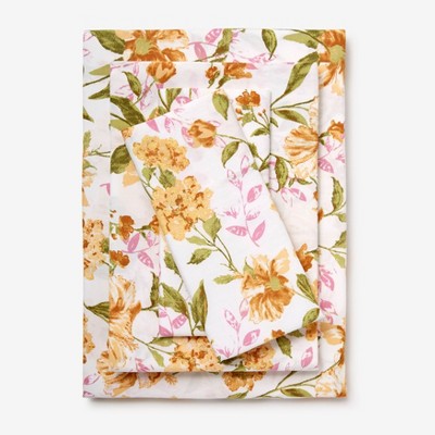 Brylanehome 300-tc Cotton Printed Bed Tite Sheet Set - Queen, Yellow ...