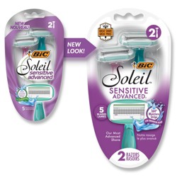 Bic Soleil Smooth Colors 3-blade Women's Disposable Razors - 8ct : Target