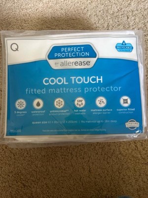 Allerease Twin Perfect Protection Cool Touch Waterproof Machine Washable Fitted Mattress ...