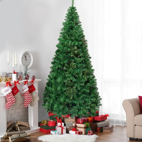 Costway 8ft Artificial Pvc Christmas Tree W/stand Holiday Season Indoor ...