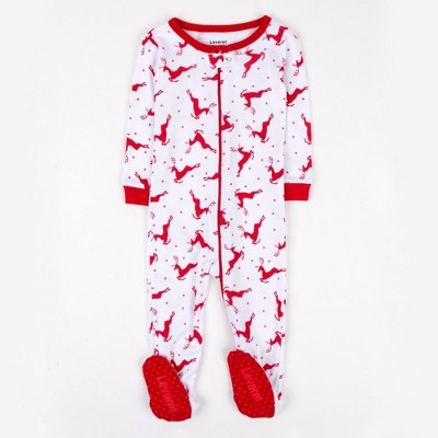 Leveret Mens Two Piece Cotton Christmas Pajamas Striped Red And White S ...