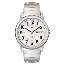 Men's Timex Expansion Band Watch - Silver/blue T2m9339j : Target