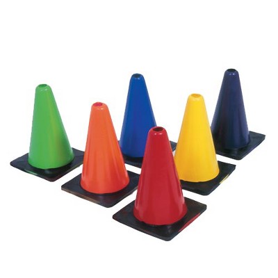 Kaplan Early Learning 12" Outdoor Durable Rainbow Cones - Set Of 6 : Target