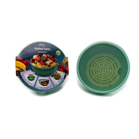 Jokari Fruit And Vegetable Salad Storage Bowl With Slotted Strainer ...