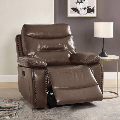 42" Aashi Gel Match Power Motion Recliner Brown Leather - Acme ...