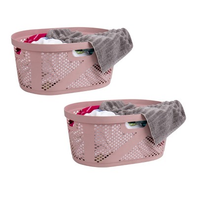 Lavish Home Foldable Plastic Laundry Basket, Gray : Target