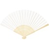 Juvale 12 Pack Bamboo Hand Fans, Folding Handheld Fans, White 8-inch ...