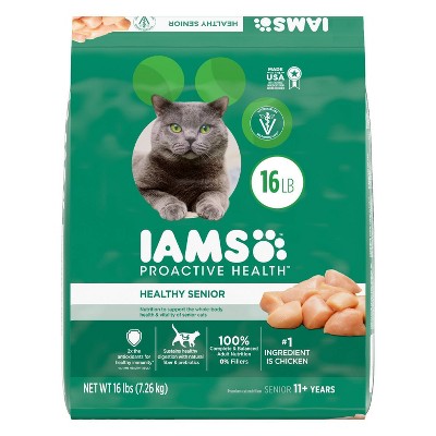 Iams Proactive Health With Chicken Senior Premium Dry Cat Food : Target