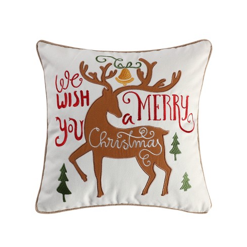 Tinsel Holiday Decorative Pillow White - Levtex Home : Target