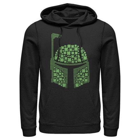 Men's Star Wars St. Patrick's Day Boba Fett Clover Helmet Pull Over ...