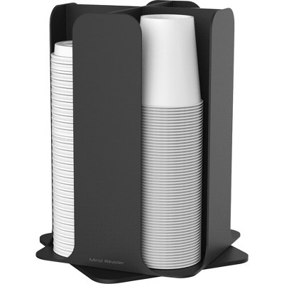 Mind Reader Cup And Lid Organizer Carousel, 4 Compartment : Target