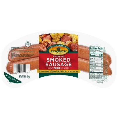 Eckrich Smoked Sausage Rope - 14oz : Target