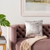 Edmee Metallic Pillow - Light Grey/silver - 20" X 20" - Safavieh : Target