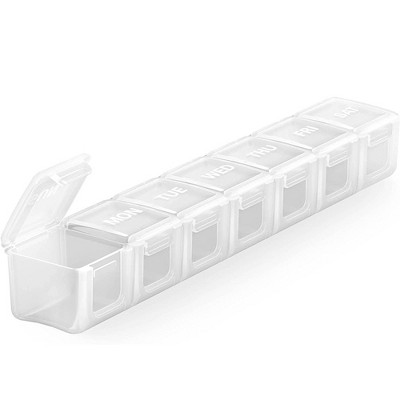 Sukuos Slim Pill Organizer 1 Pack, 6 Compartments, Portable Travel Pill ...