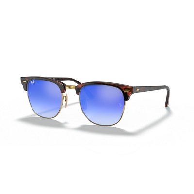 Ray-ban Clubmaster Rb3016 49mm Gender Neutral Square Sunglasses Blue ...