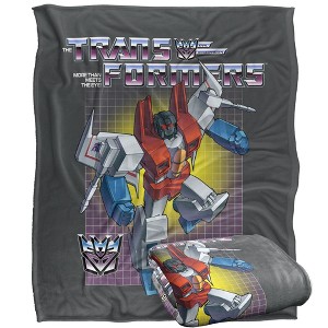 Transformers Starscream- Silky Touch Blanket - White - 50X60 : Target