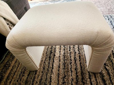 Cicely Waterfall Ottoman Cream Boucle - Threshold™ : Target
