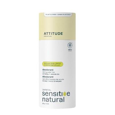 Attitude Deodorant Oatmeal Formula for Sensitive Skin and Daily Odor ...