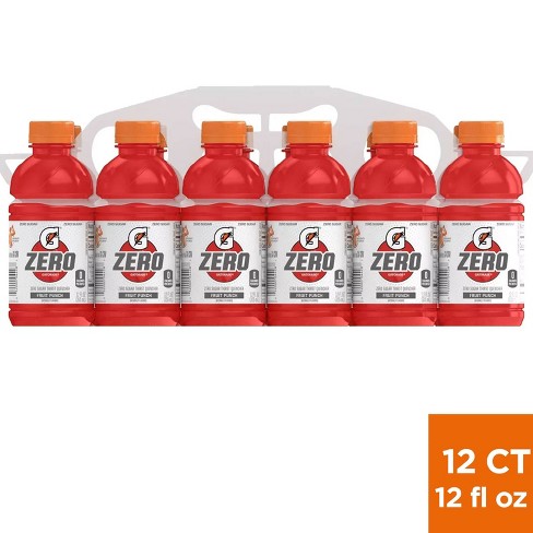 Gatorade G Zero Fruit Punch Sports Drink - 12pk/12 Fl Oz Bottles : Target