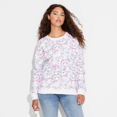 Women's Marie Cozy Graphic Sweatshirt - White S : Target
