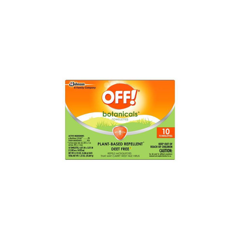 UPC 046500002410 - OFF! Botanicals Insect Repellent Towelettes 1 Pack ...