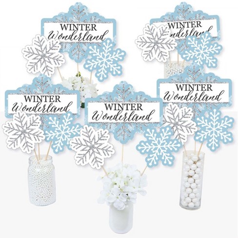 Big Dot Of Happiness Winter Wonderland - Snowflake Holiday Party And ...